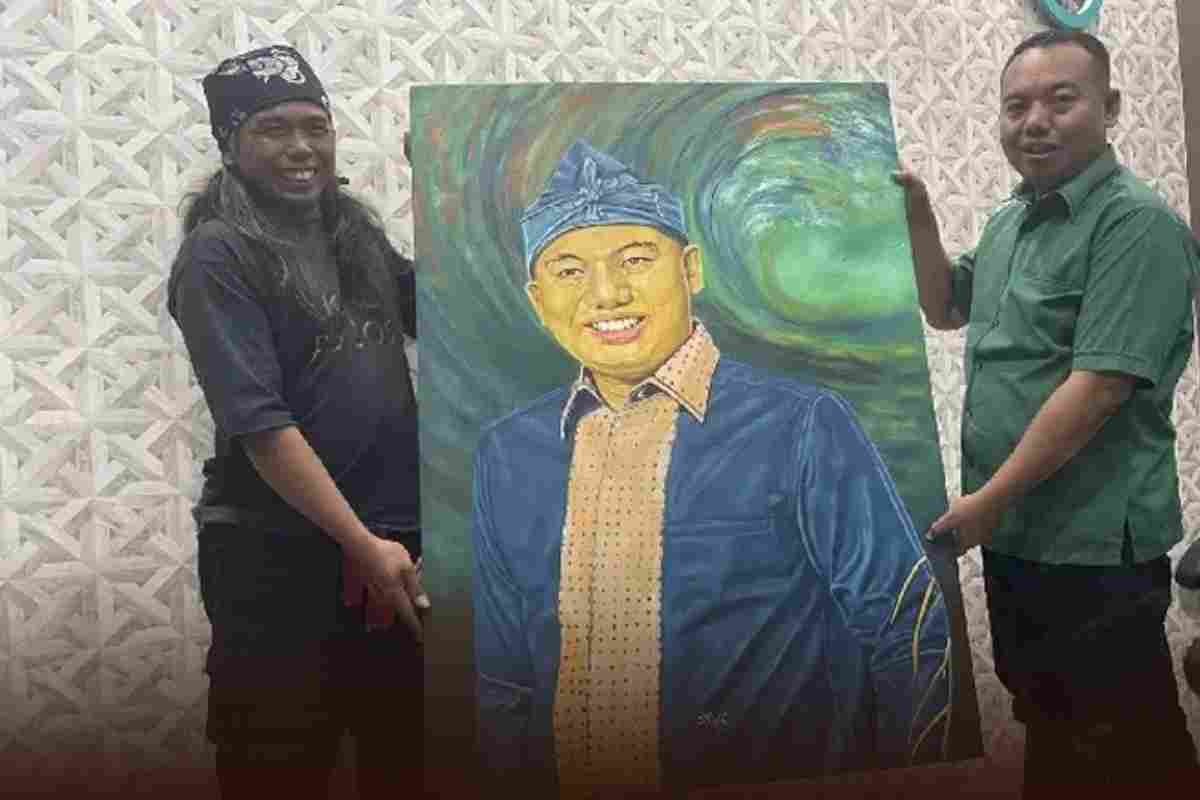 Lukisan Abah Sarjang untuk Rahmat Hidayat Djati